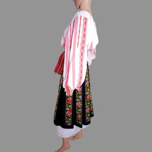Handmade Romanian Folk Costume From Oltenia : Wool Skirt, Embroidered ...