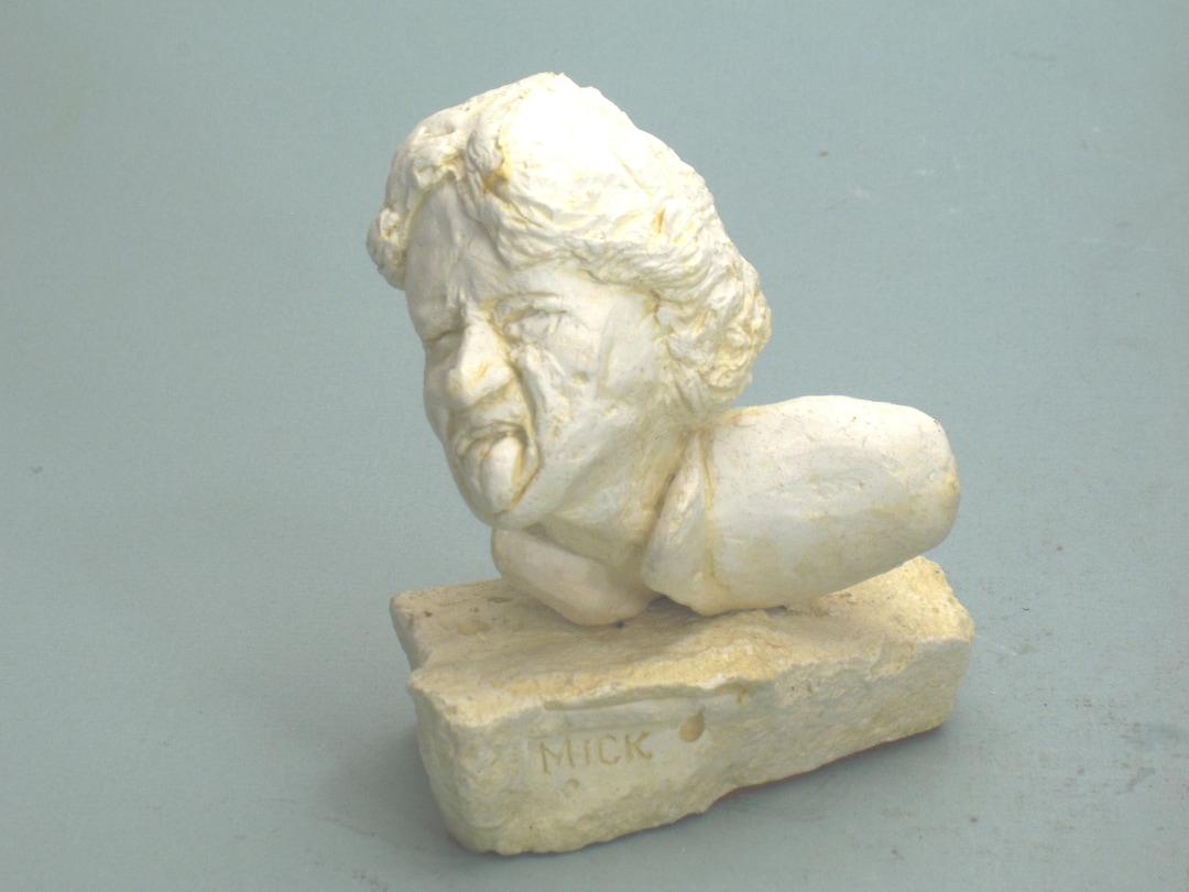 Jagger Mick Jagger on a Rock, Bronze Patina Hi-density Plaster - Etsy