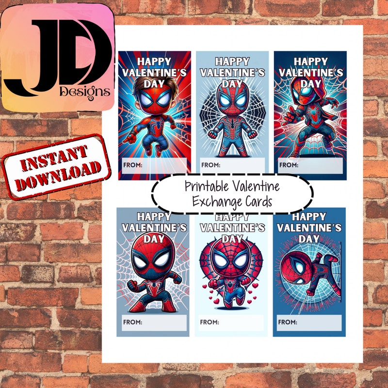 Spiderman Valentine - Etsy