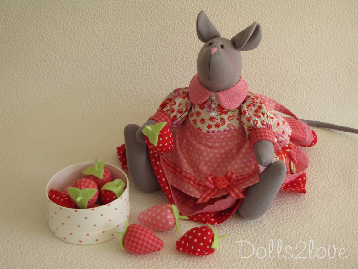 Tilda Style Mouse Maddi - Etsy