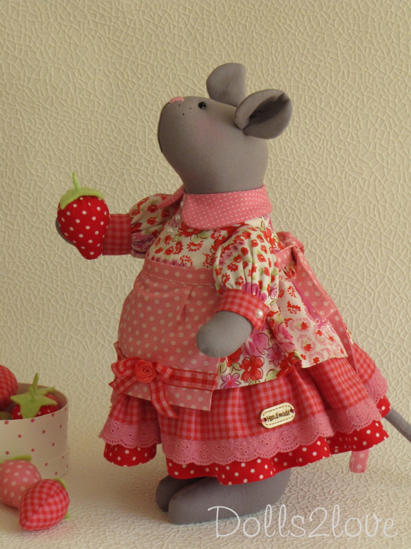 Tilda Style Mouse Maddi - Etsy