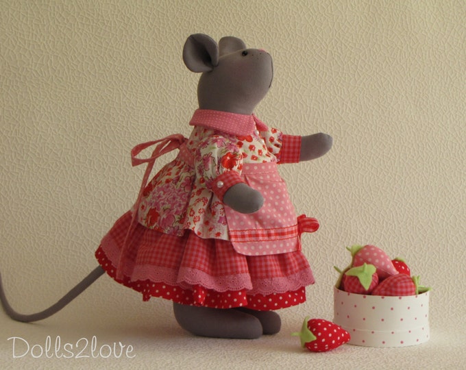 Tilda Style Mouse Maddi - Etsy