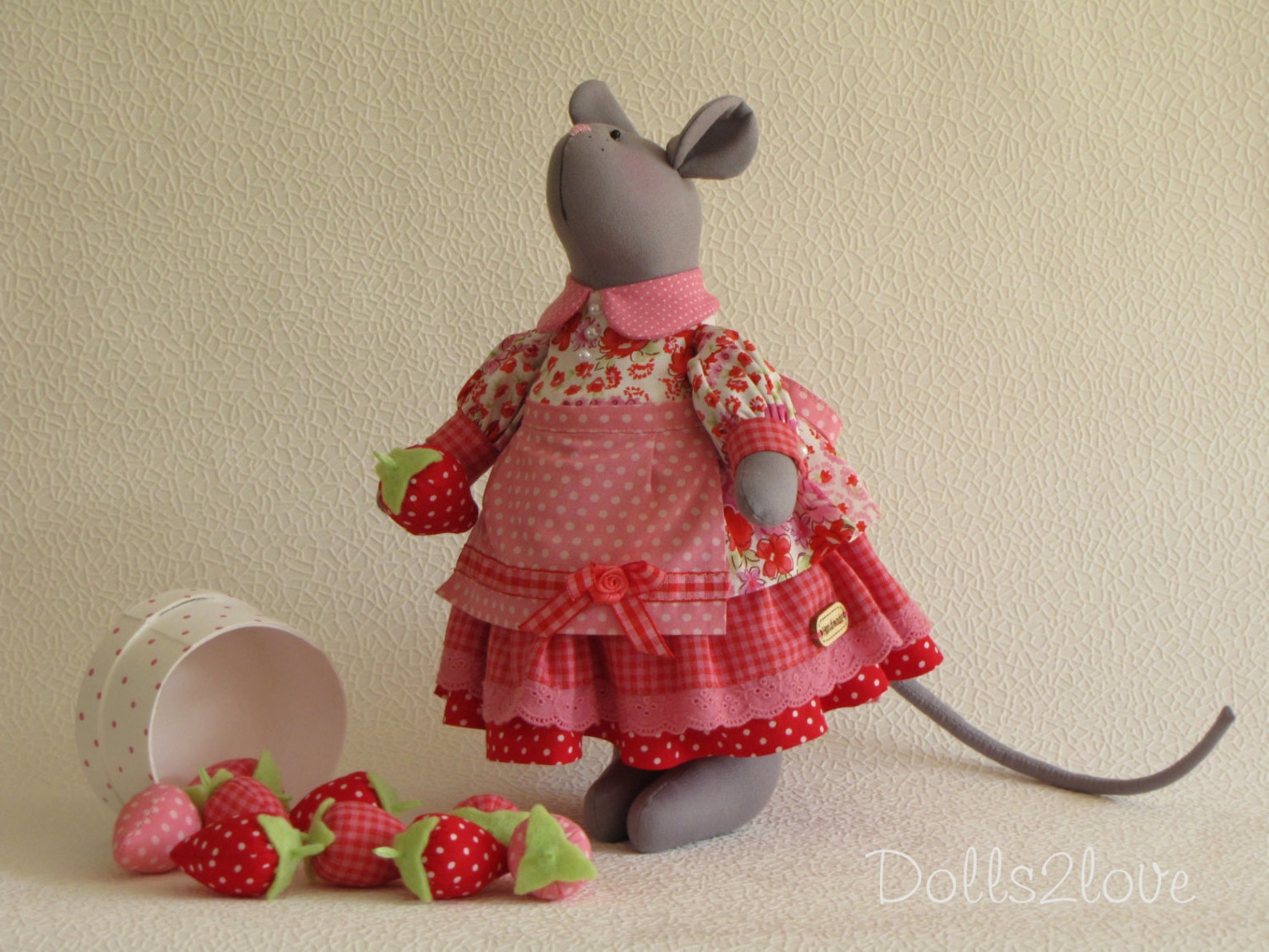 Tilda Style Mouse Maddi - Etsy