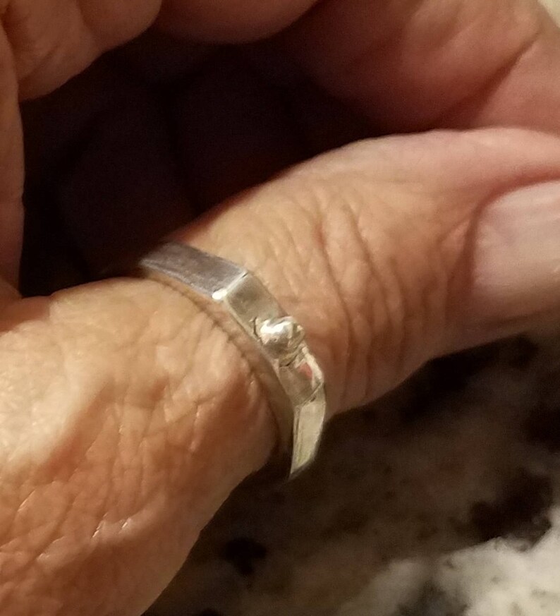 Original Design Hand Built 4mm Ring in PMC Silver. - Etsy