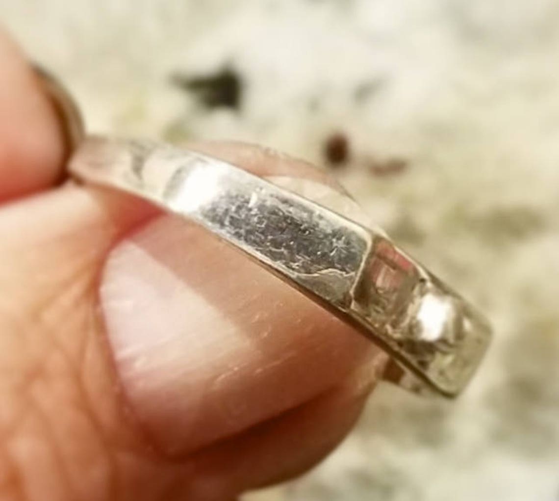 Original Design Hand Built 4mm Ring in PMC Silver. - Etsy