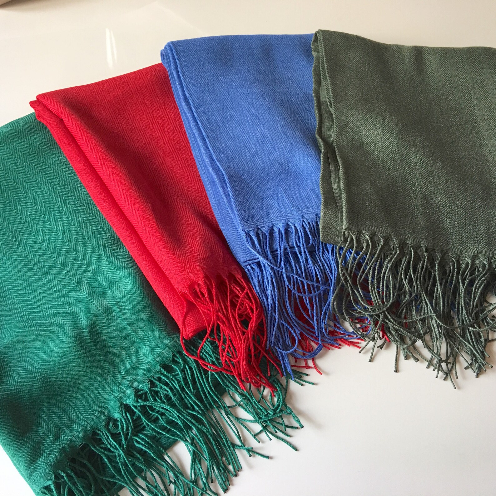 SOFT Pashmina Scarf, Emerald Green Winter Scarf, Fashion Green Scarves ...