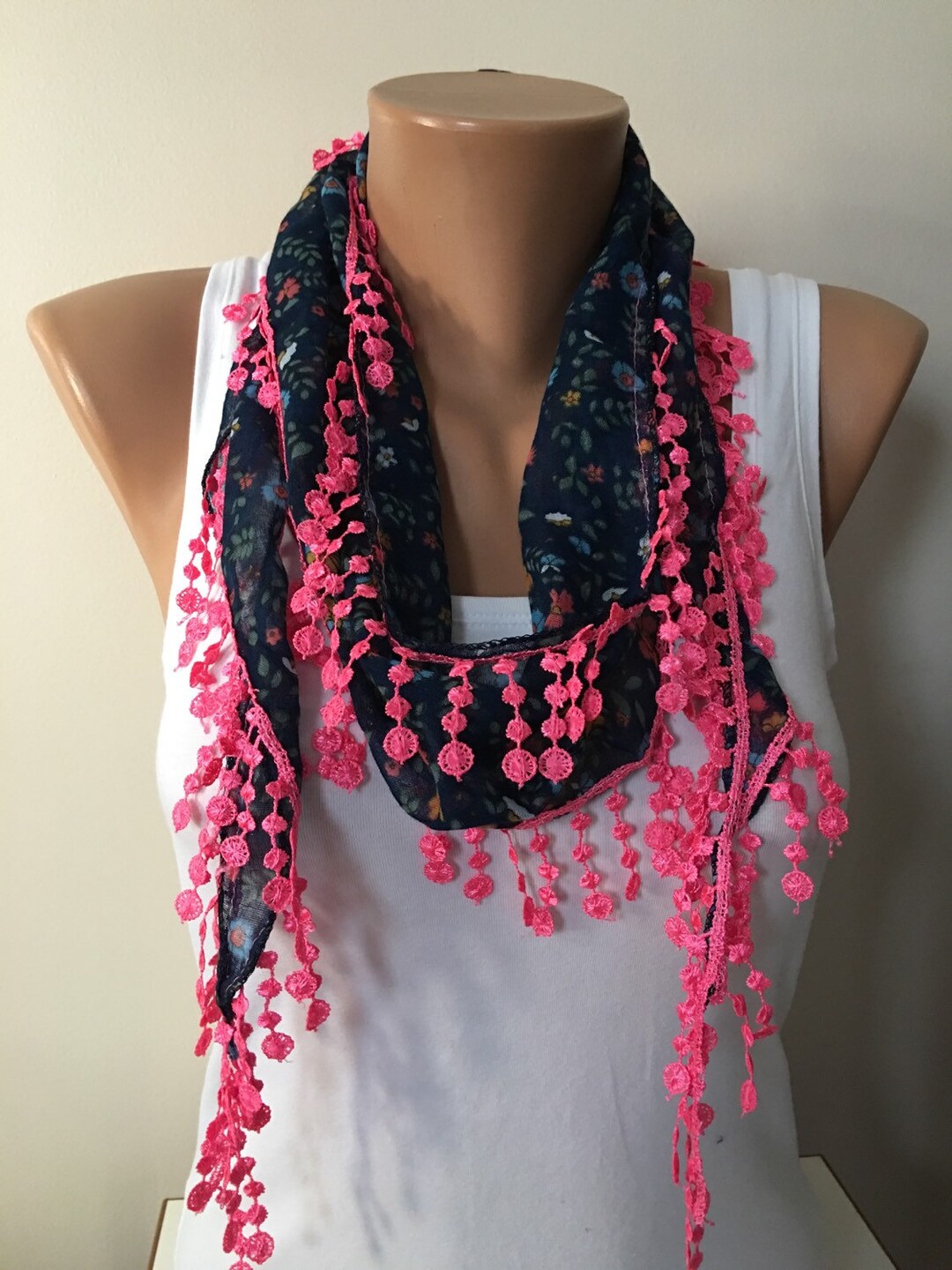 Cotton Scarf, Spring Summer Scarf Scarf, Womens Fashion, Cotton Fabric ...