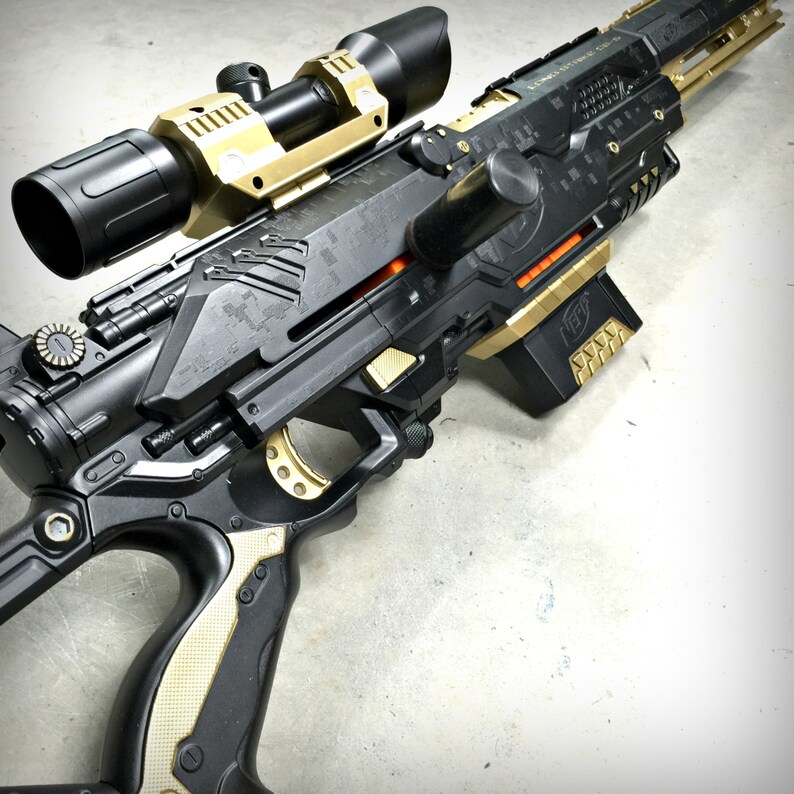 Nerf Longstrike Black / Gold Limited Sets | Etsy