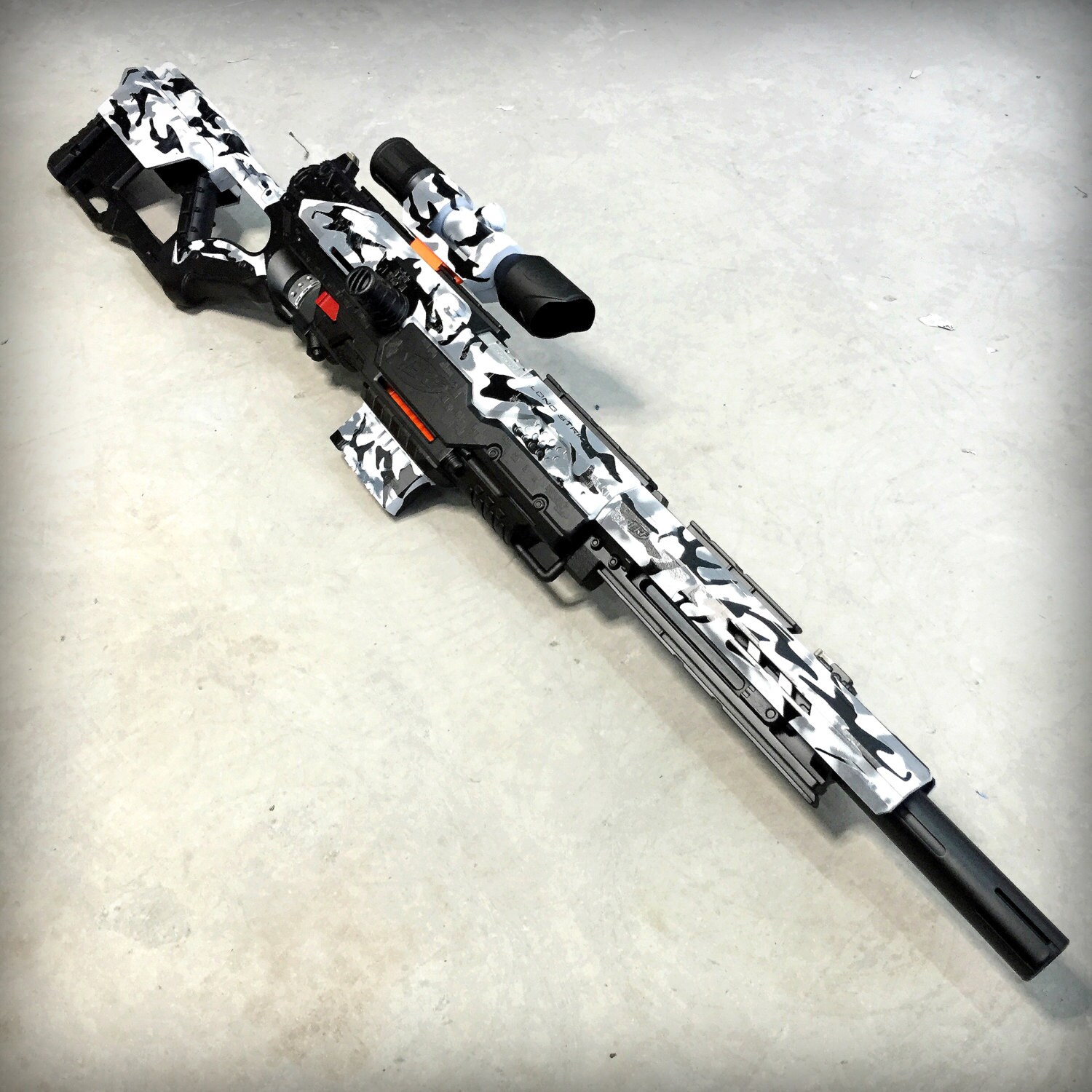 Camo Painted Nerf Longstrike