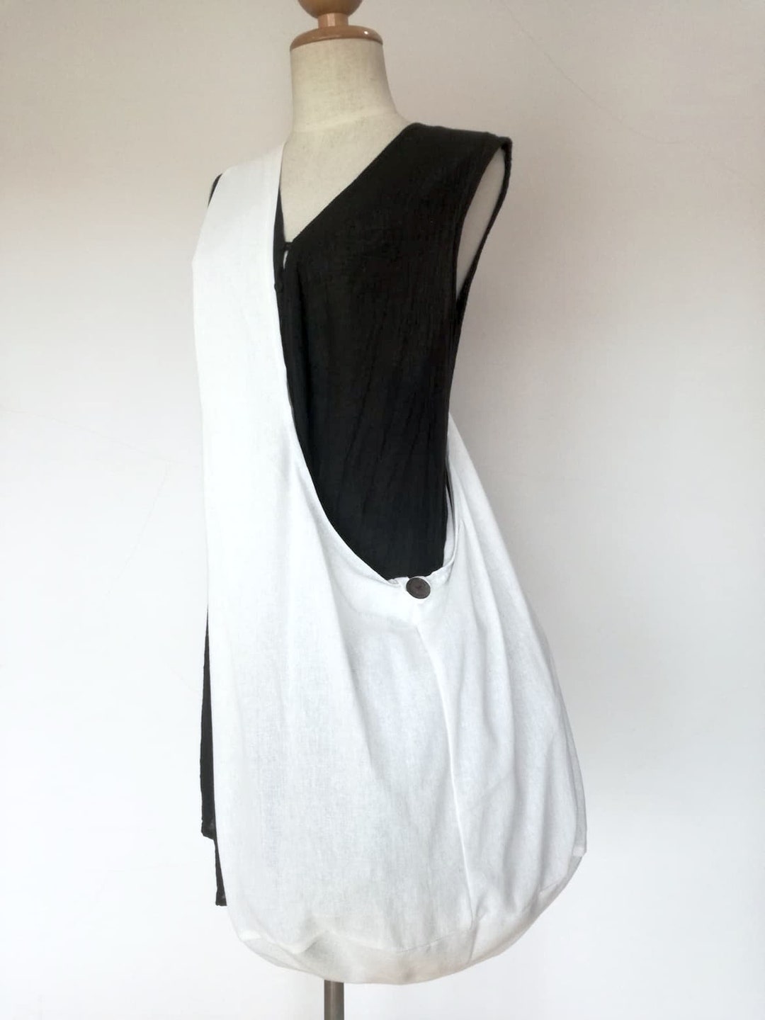 White Cotton Bag Sling Bag Messenger Bag Crossbody Bag Shoulder Bag ...