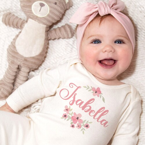 Personalized Newborn Girl Coming Home Outfit Girl Gown Baby - Etsy