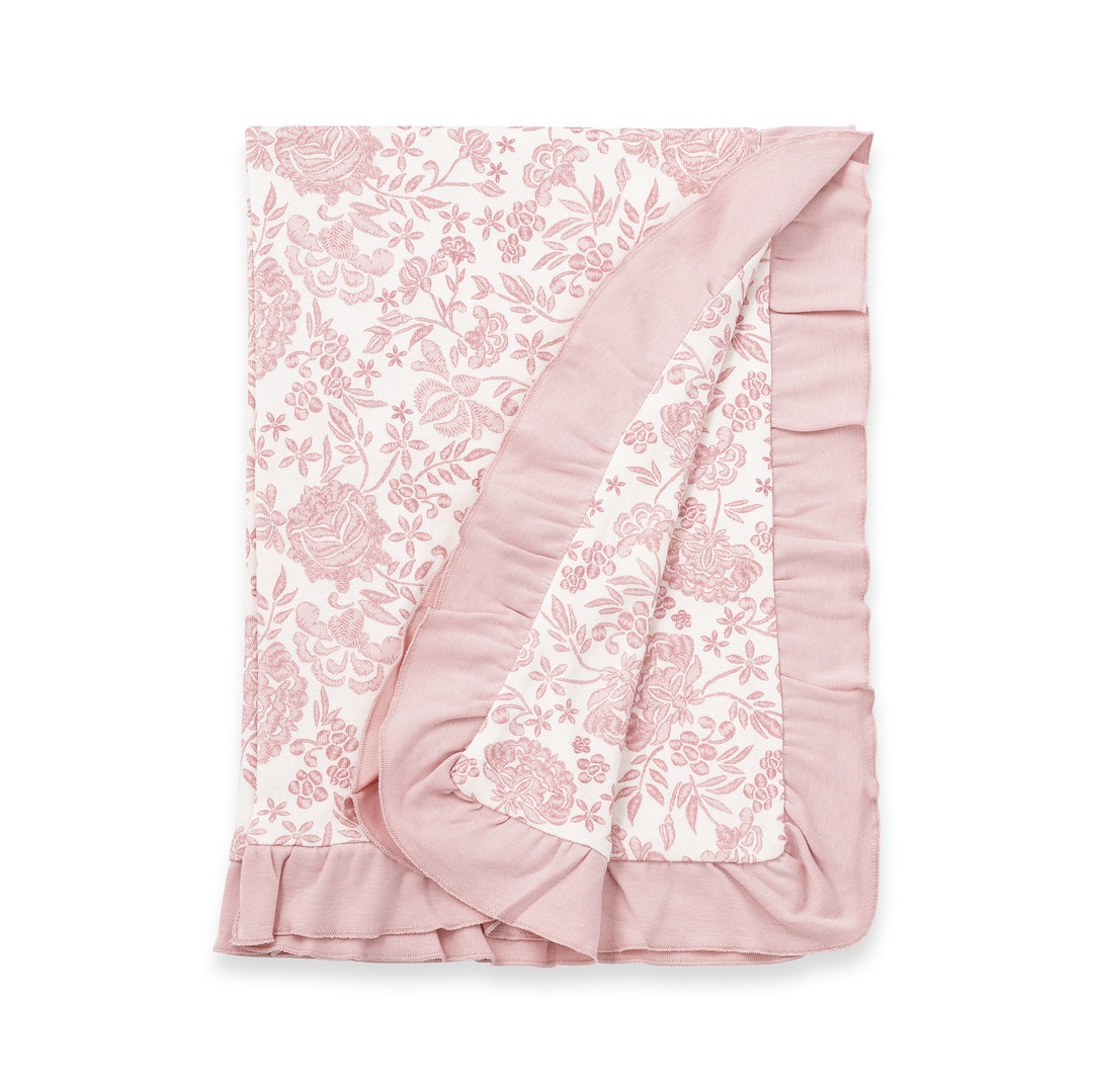 Baby Blanket Pink Floral Baby Shower Gift Baby Stroller - Etsy