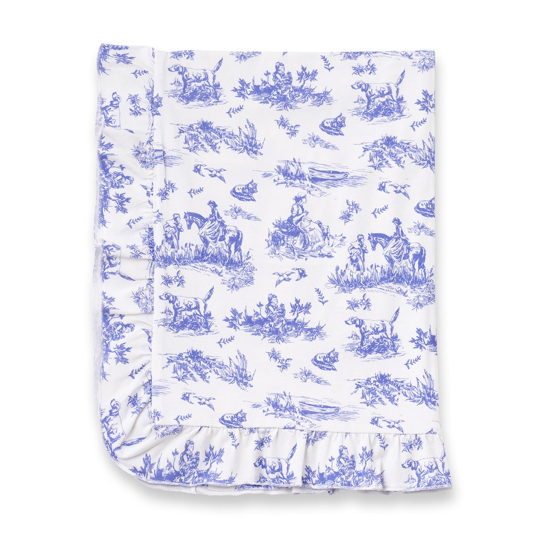 Baby Blanket Toile Du Jouy, Baby Shower Gift, Bamboo Baby Stroller ...