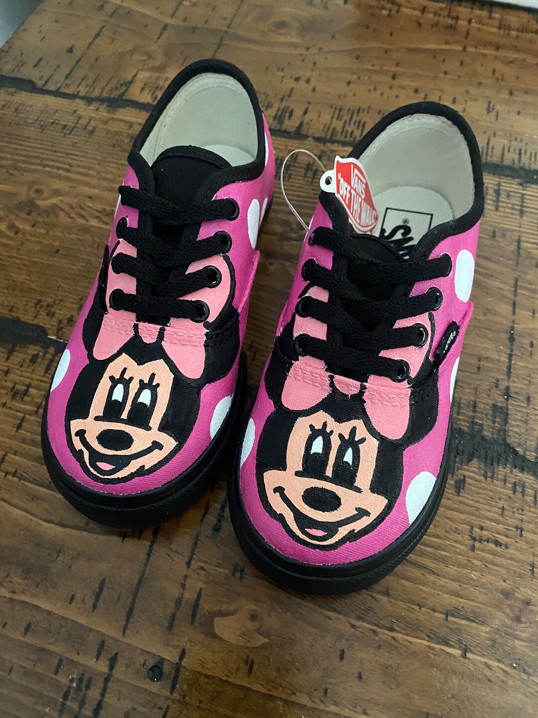 Minnie Mouse Custom Toddler VANS Shoes - Etsy