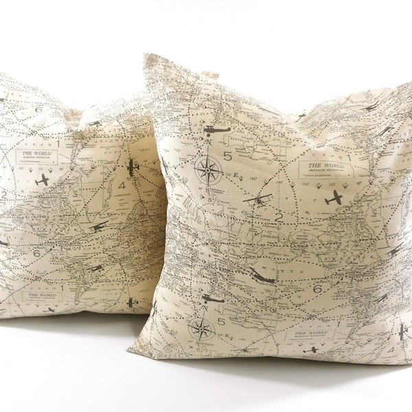 Map Pillow - Etsy