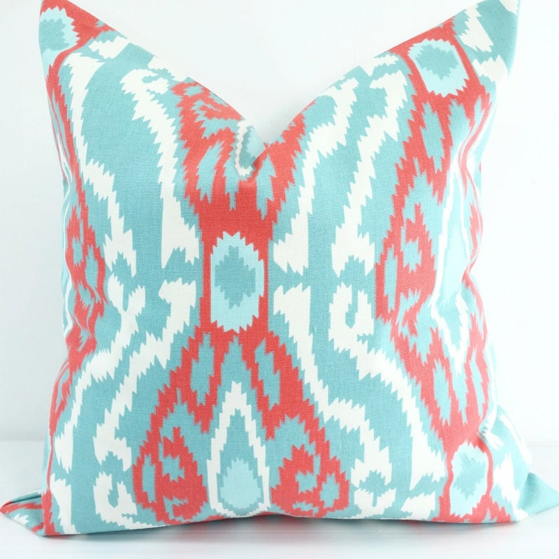 Coral Ikat - Etsy
