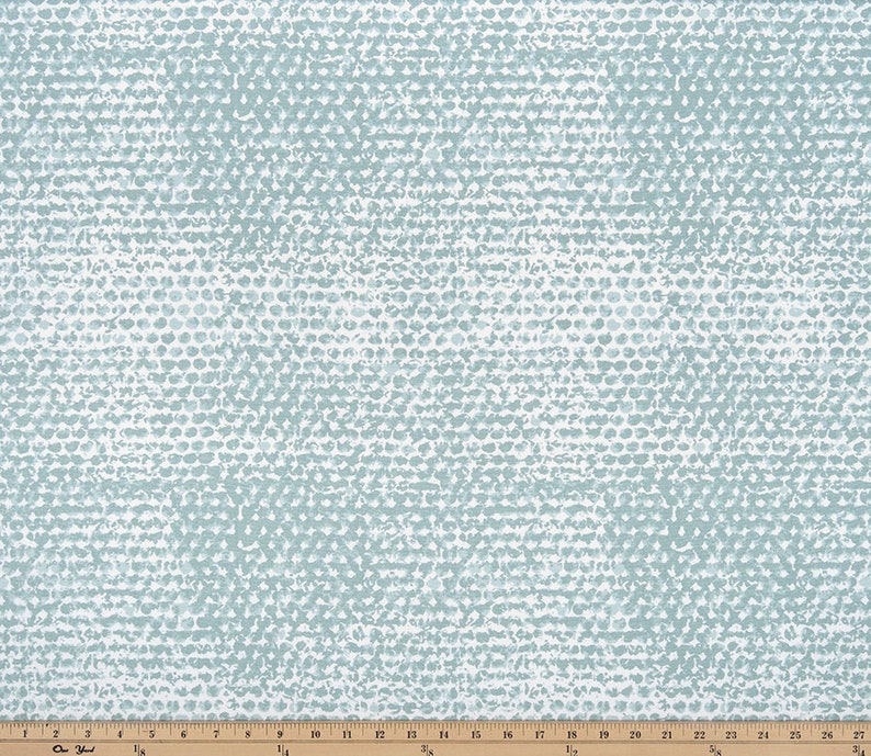 Spa Blue & White Fabric. Zoey Print. Premier Prints. Cotton. - Etsy