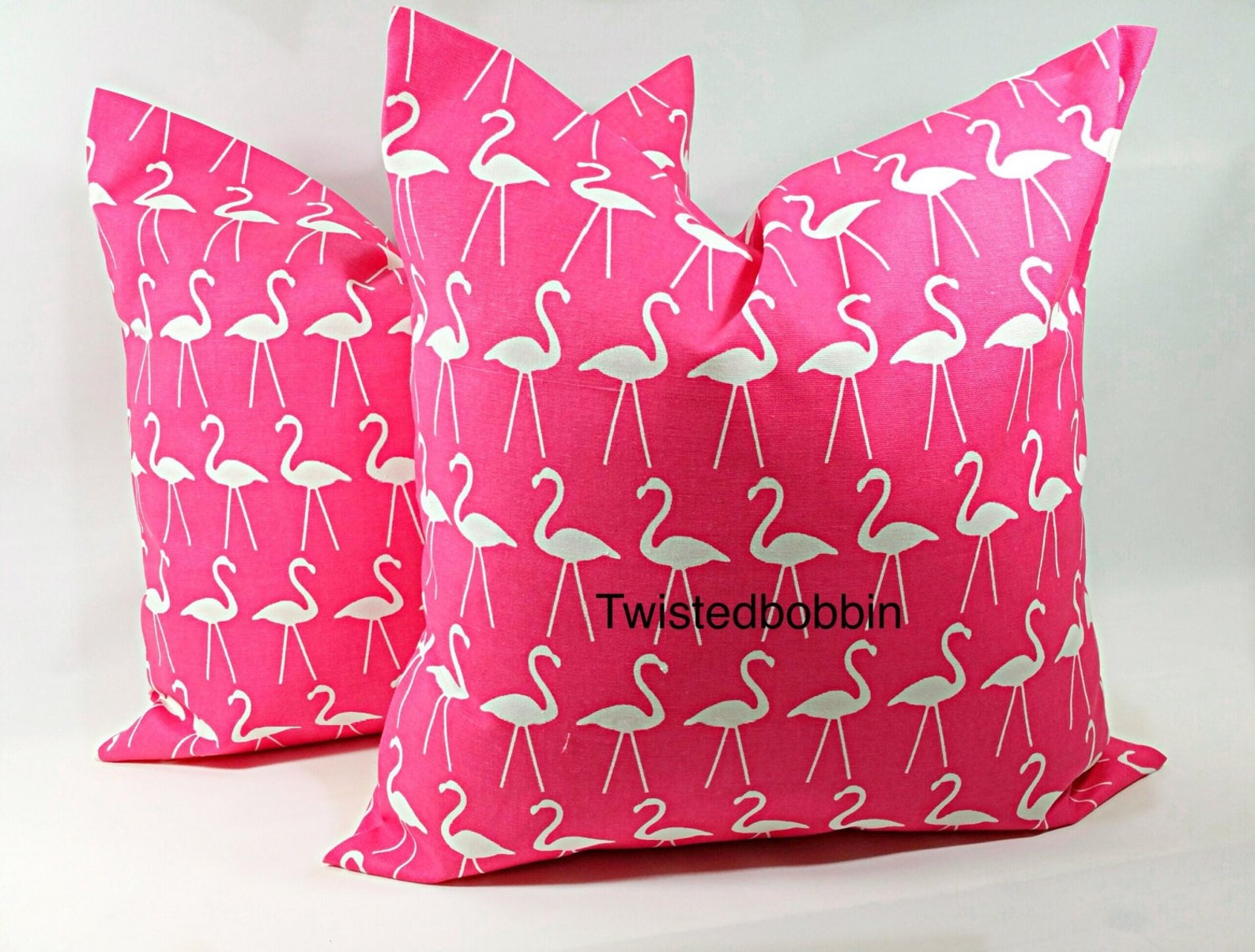 Pink Flamingo. Pink Pillow Cover. Designer Pillow. Pink and - Etsy