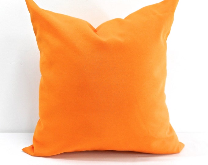 Orange Pillow. Fresco Tango Pillow Case. Indoor Outdoor Orange Sham ...