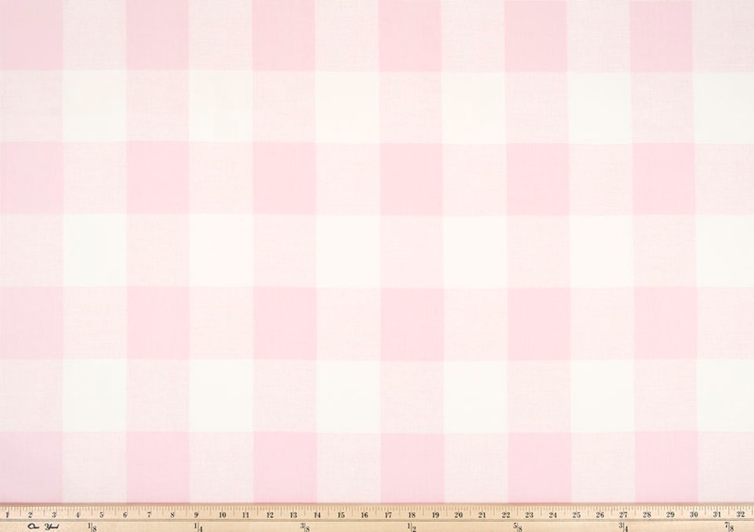 Pink Valances. Bella Light Pink & White Buffalo Check Valance. Window ...