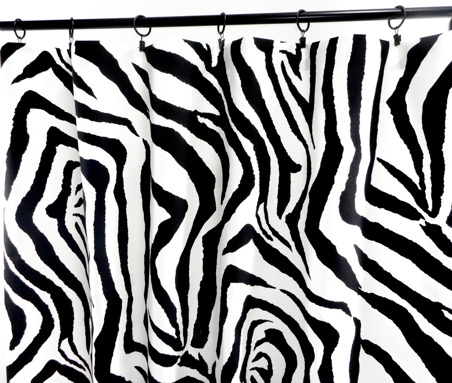 Black Curtains. Zebra Panels. Animal Print Curtains. 2 Black - Etsy