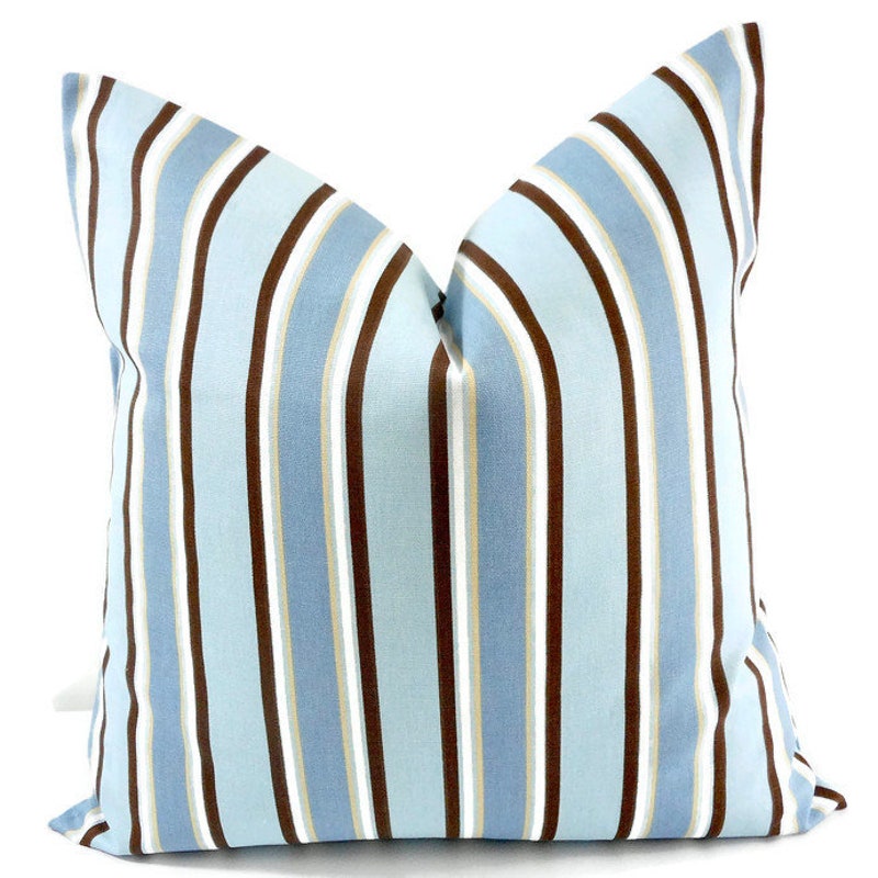 Blue Stripe Pillow - Etsy