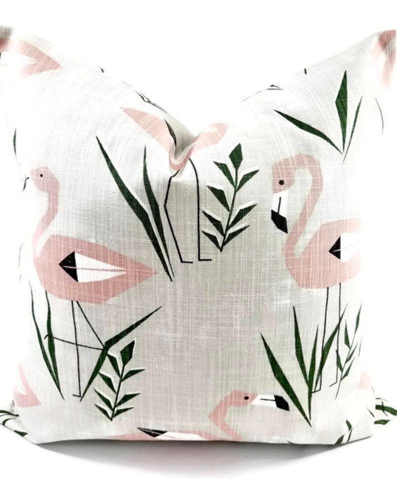 Funda de almohada gris y rosa. Funda de almohada con estampado | Etsy