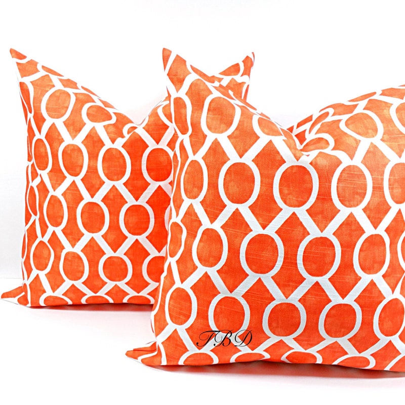 Orange Pillow - Etsy