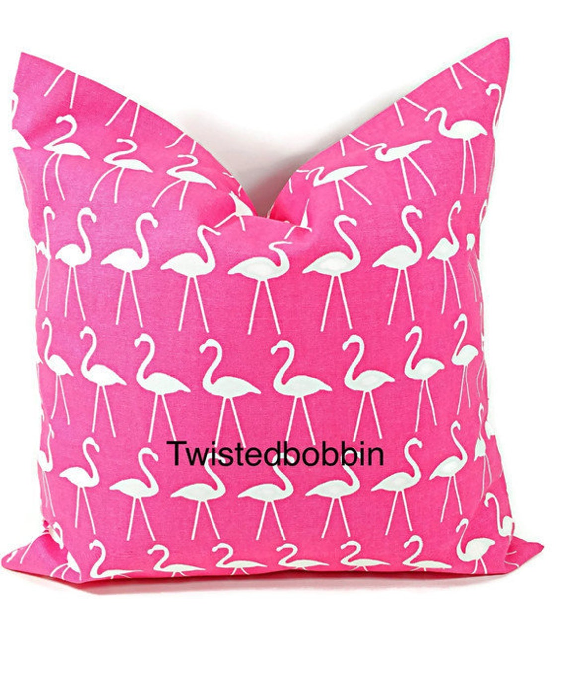 Pink Flamingo. Pink Pillow Cover. Designer Pillow. Pink and - Etsy