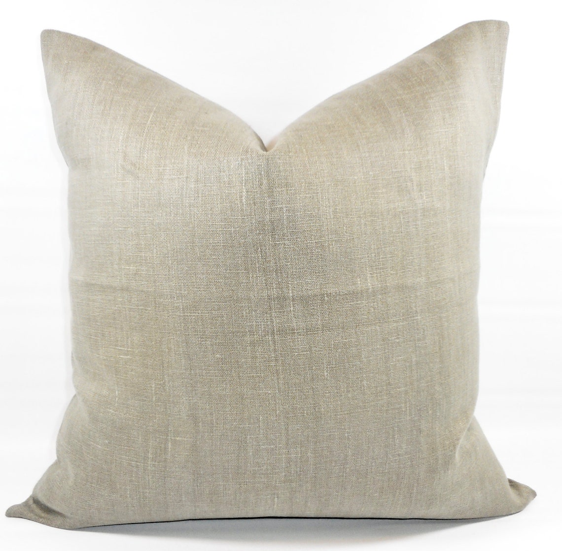 Stone Grey Linen Pillow Cover. Medium Weight 100% European Linen Pillow ...