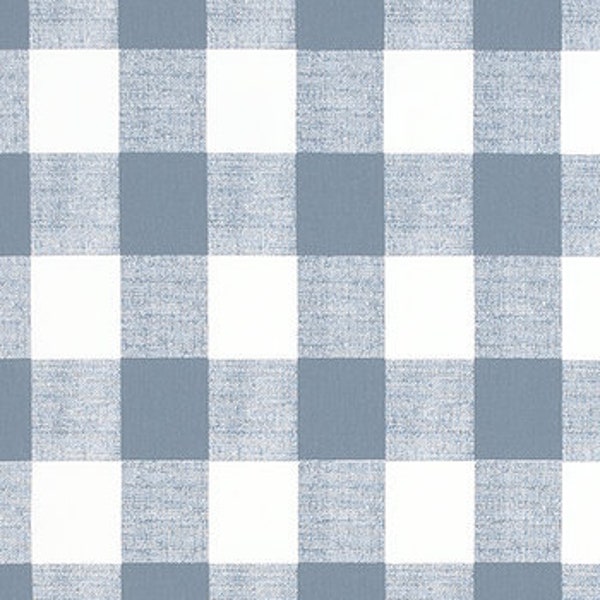 Blue Buffalo Plaid Fabric - Etsy
