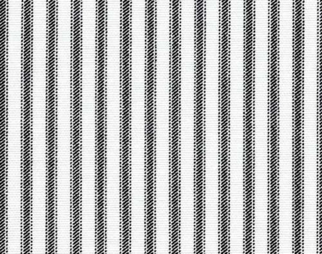 Black Classic Stripe . Black and White Cotton. by Premier Prints. Home ...