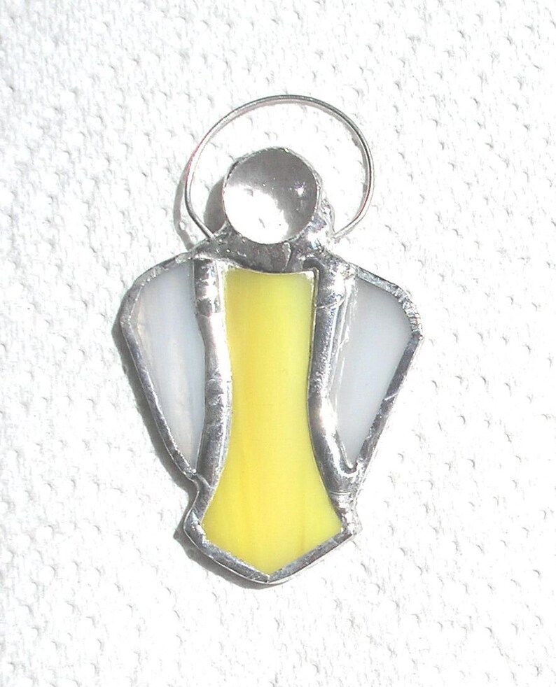 Mini Stained Glass Angel Suncatcher Angel Art Handmade - Etsy