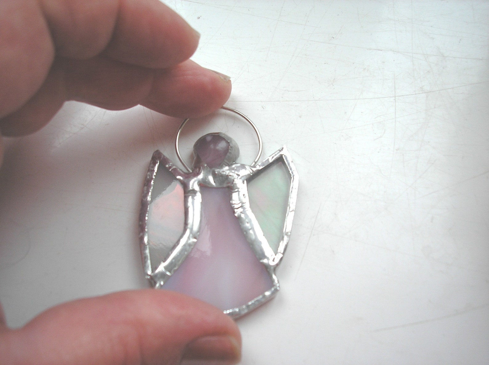 Mini Stained Glass Angel Suncatcher Angel Art Handmade | Etsy