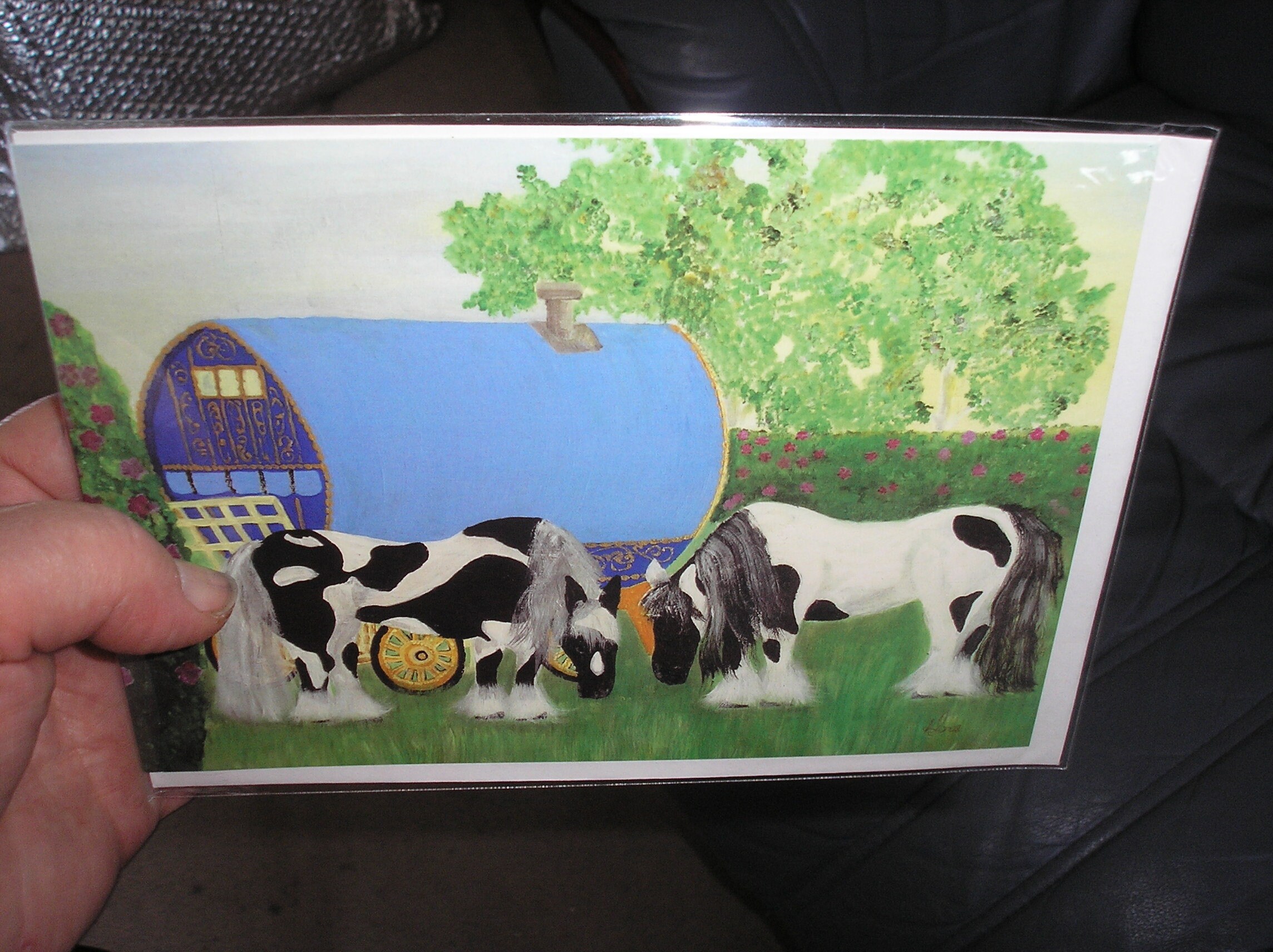 Gypsy Caravan Card Gypsy Horses Card Romany Gypsy Romany - Etsy