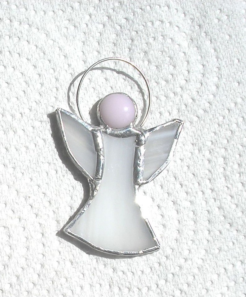 Mini Stained Glass Angel Suncatcher Angel Art Handmade - Etsy