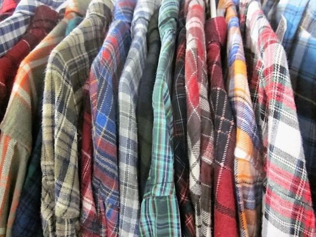 Vintage Flannel Shirt Two Pack SAVE FREE SHIPPING You Provide Sizes ...
