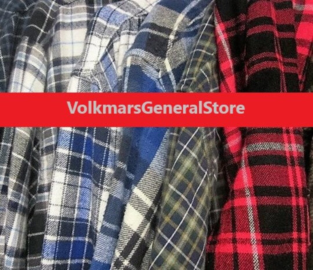 Flannels for Sale - You Pick the Size and Main Color - We'll Send You A ...