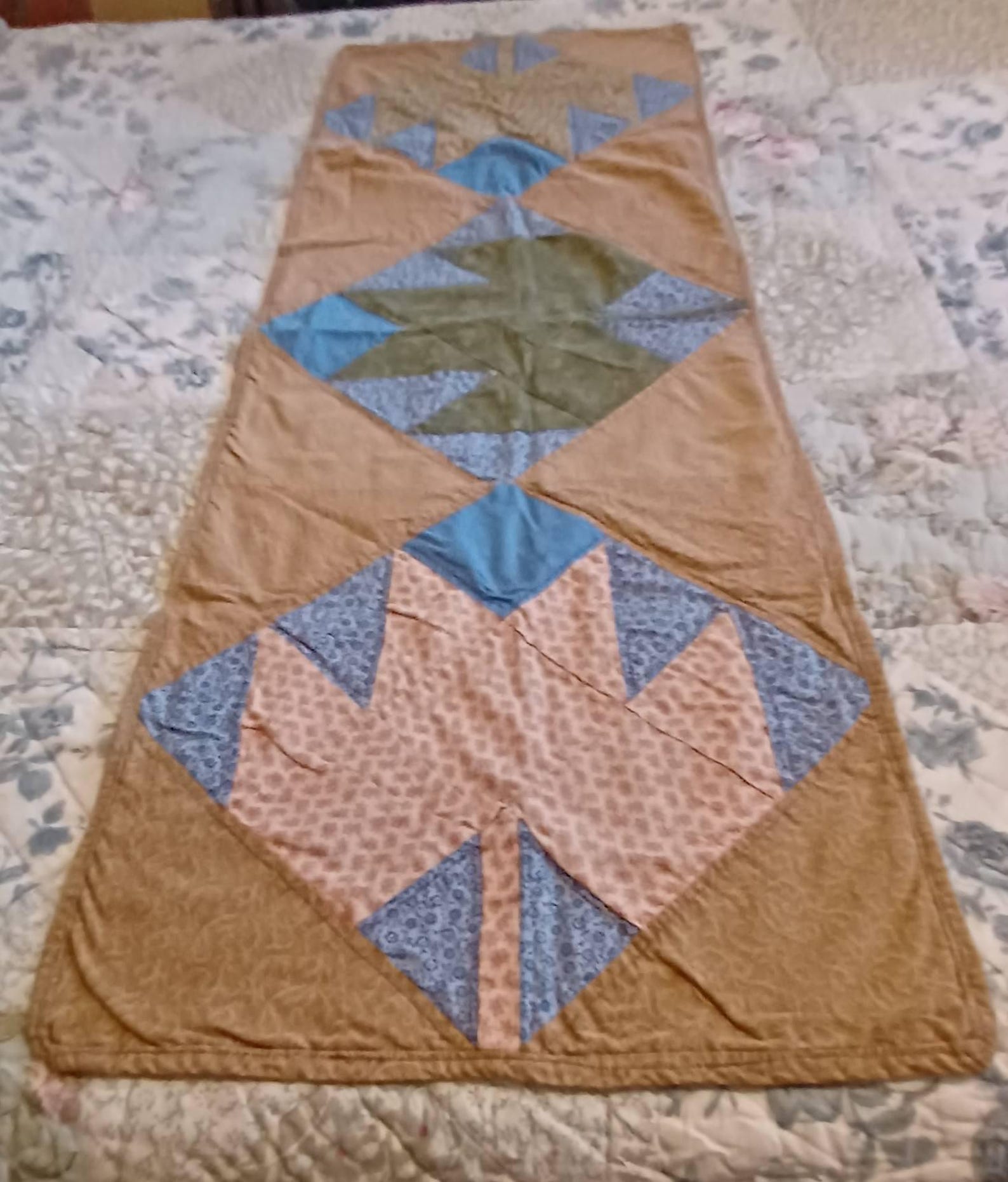 1970's Vintage Mapleleaf Leaf Pattern Patchwork Runner - Etsy