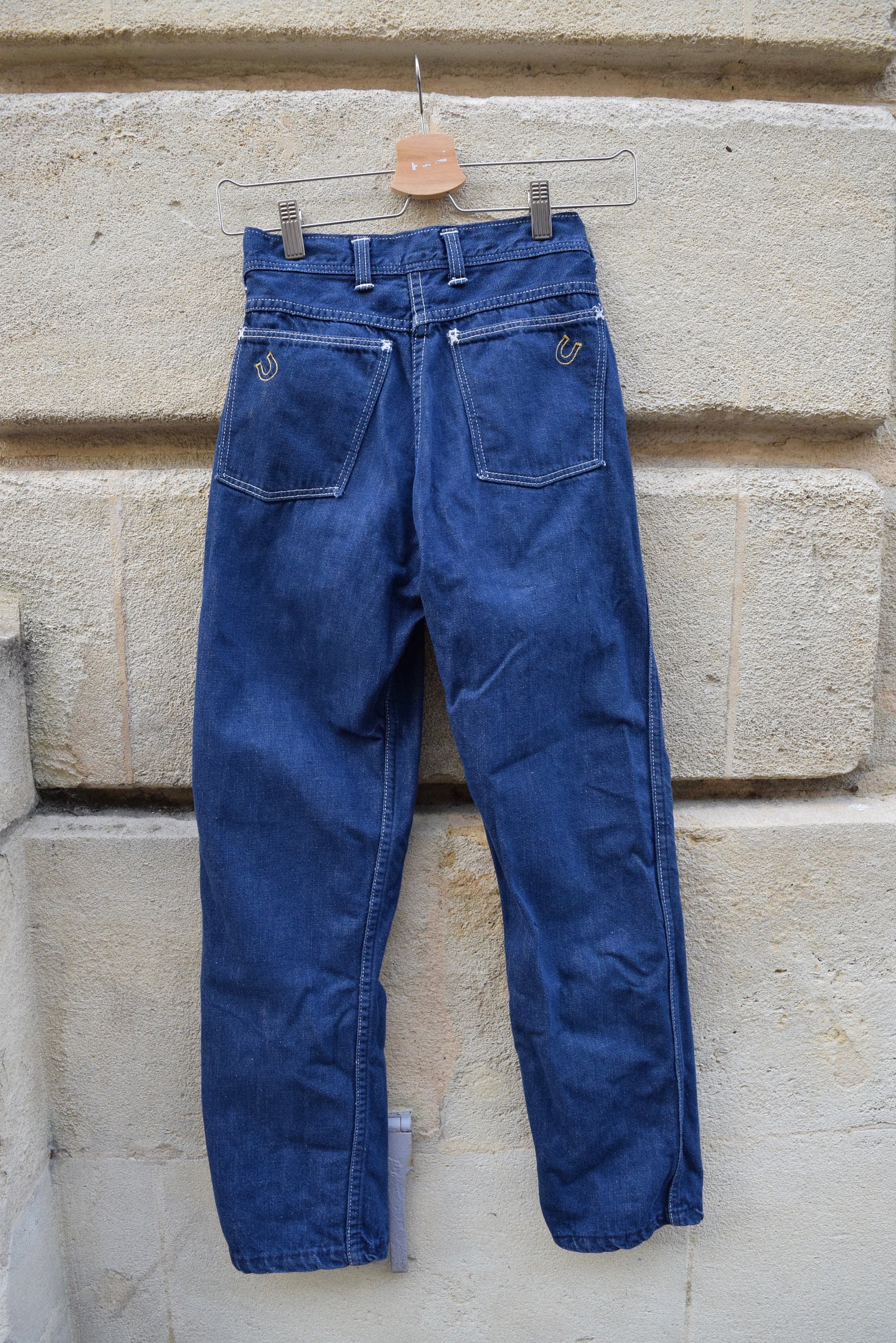 50er 60er Jeans Jeans Cowboy Kontraststich Straight Leg Pants / Talon ...