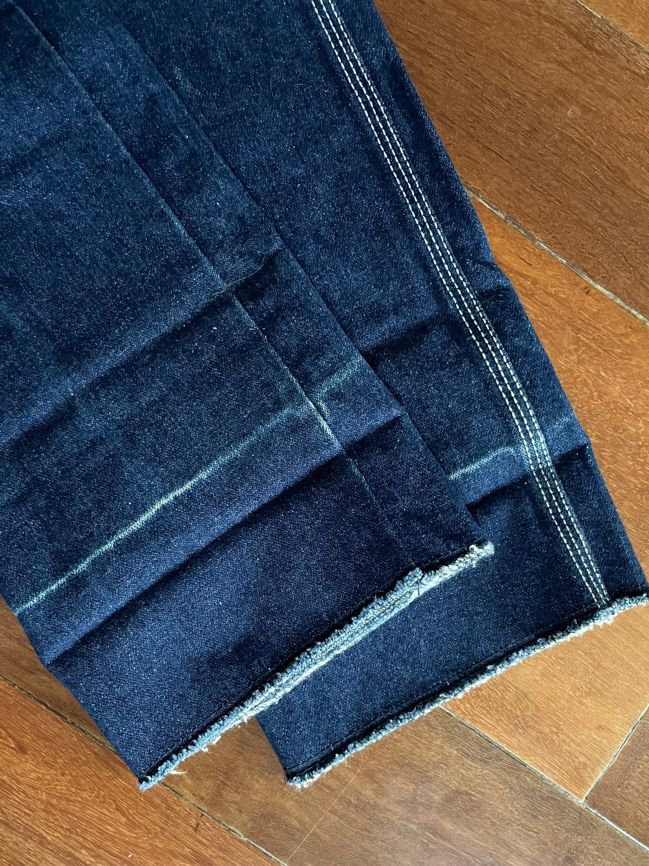 80s French Denim Jeans Chardón // 70s Paris High Waist Dark | Etsy