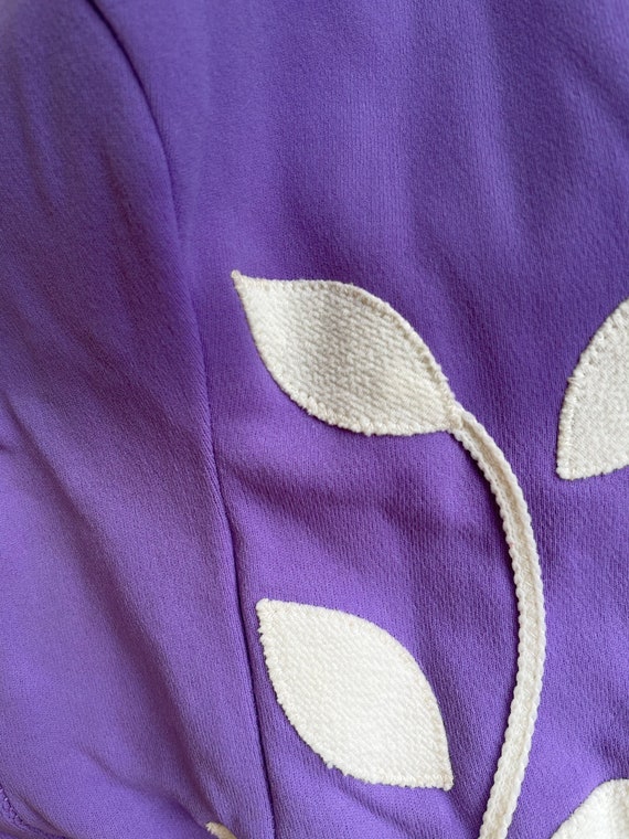 50s 60s Lavender Sears Scoop Back Bathing Suit // Fla… - Gem
