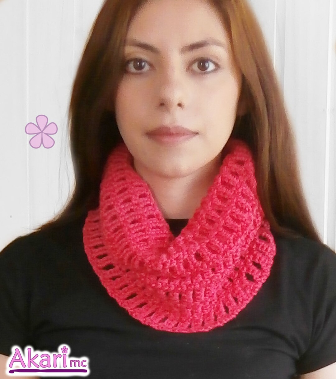 Mesh Cowl Easy Crochet Pattern for Beginners. Neck Warmer / Circle ...