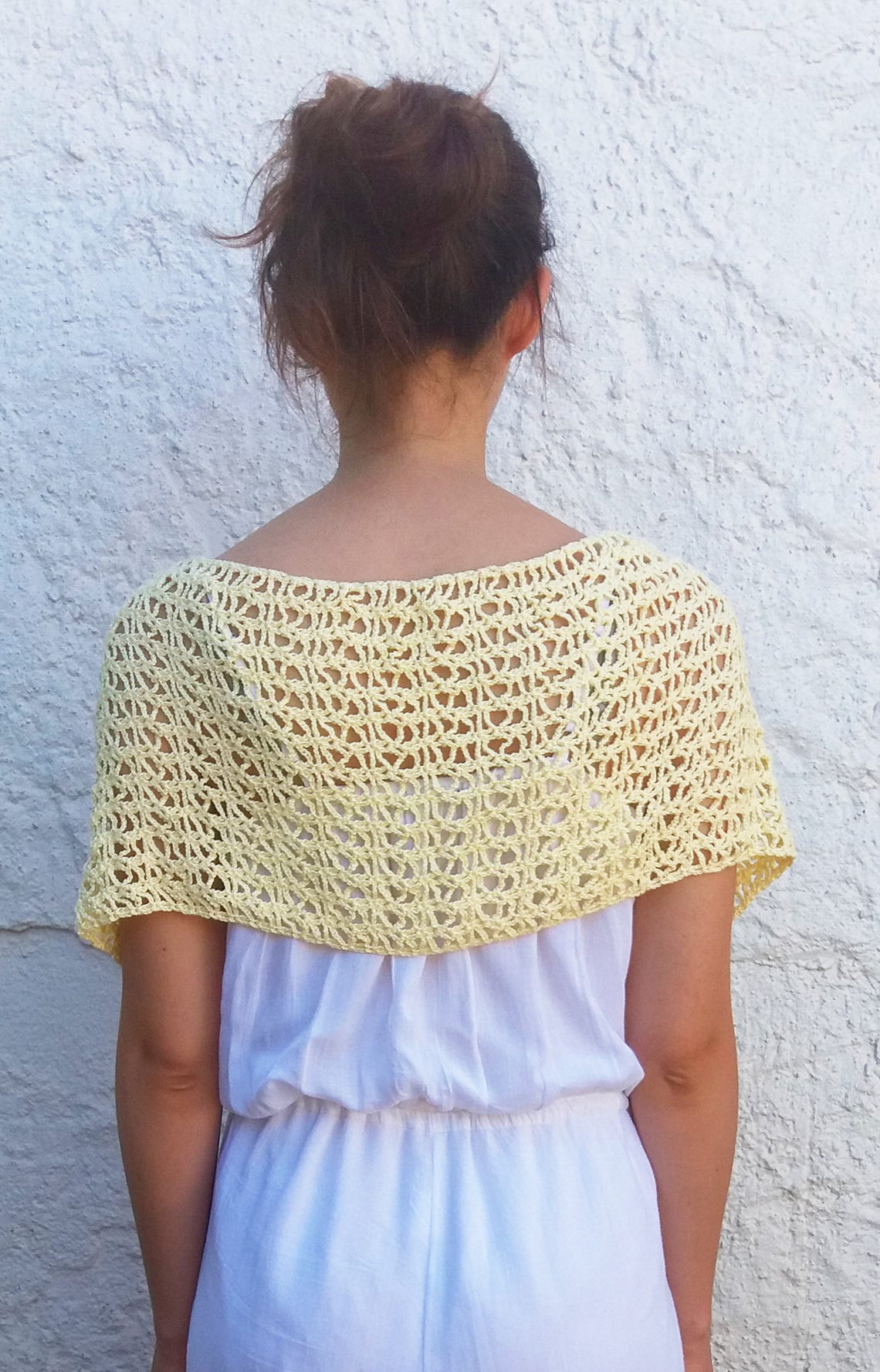 Rectangular Little Shawl Crochet Pattern. Lightweight Lace Scarf ...