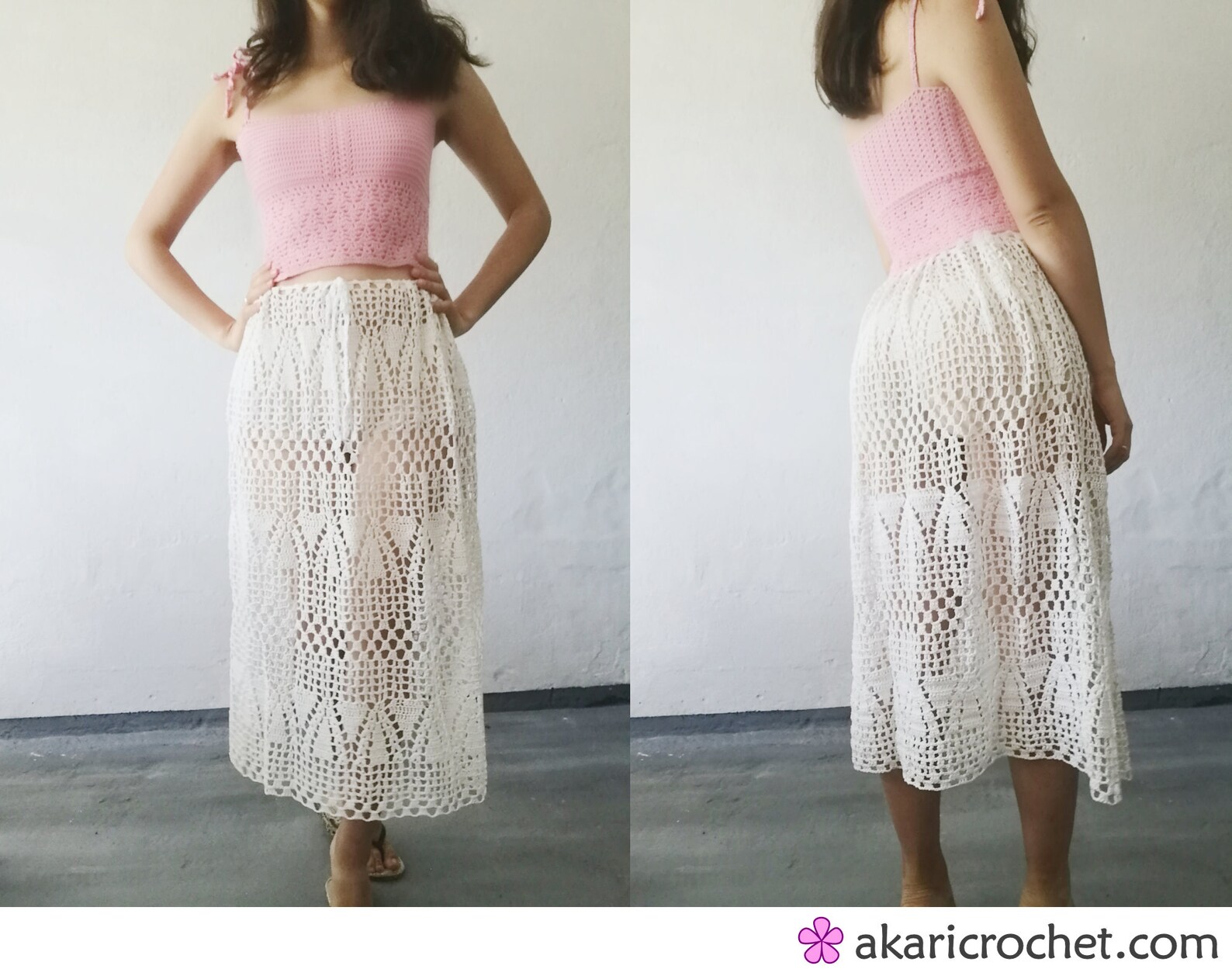 Midi Skirt / Dress Crochet Pattern. Crochet Beach Skirt or - Etsy
