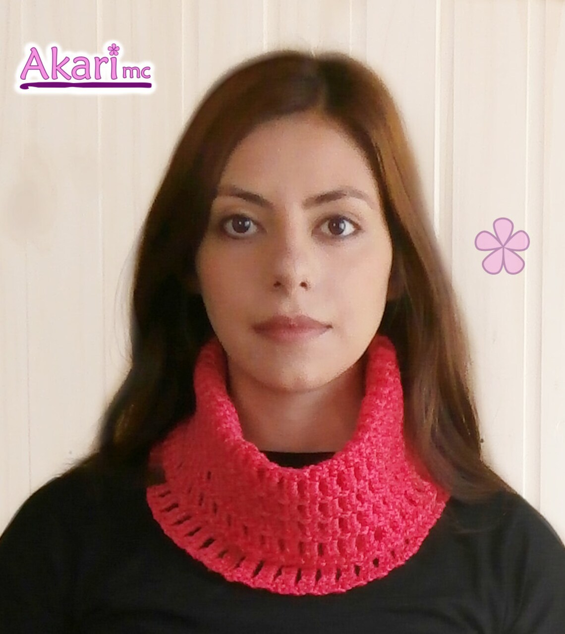 Mesh Cowl Easy Crochet Pattern for Beginners. Neck Warmer / Circle ...