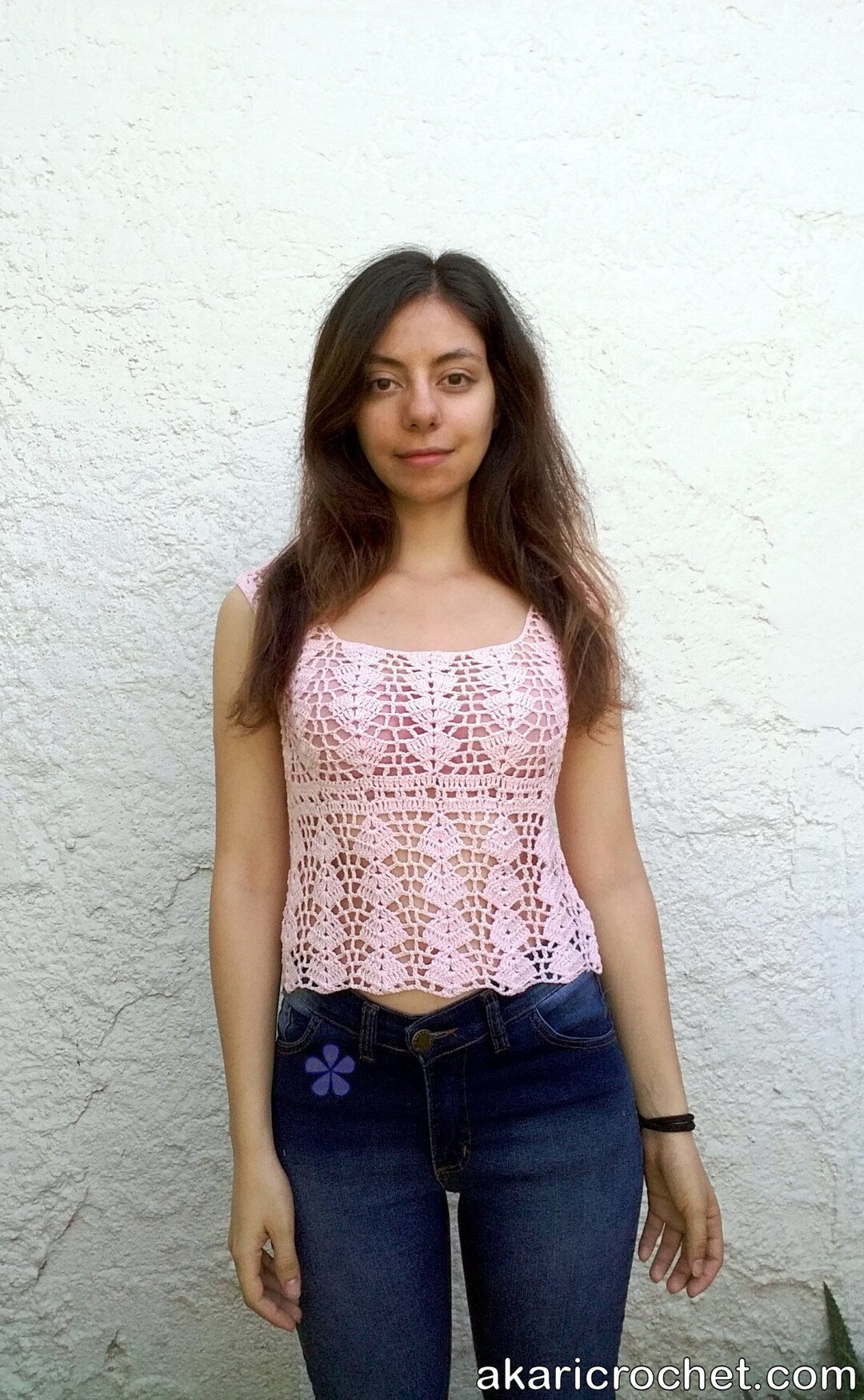 Square Neck Top. Lace Sleeveless Top Crochet Pattern // OLD TIMES ...