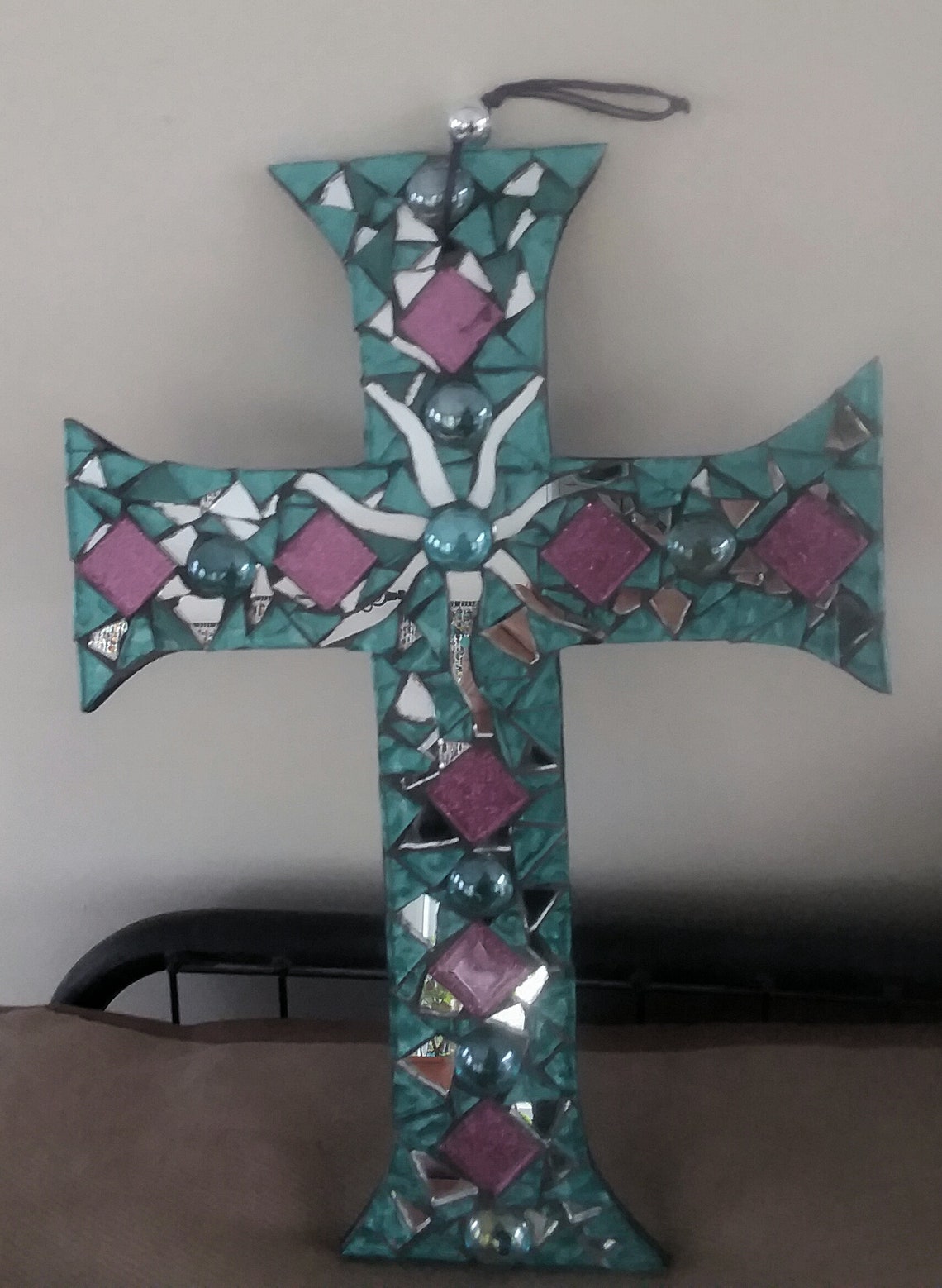 Cross for the Wall..... Mosaic Tile Cross....shades of Pink - Etsy