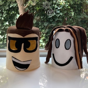 Roblox Head Mask Costume for Kids Ages 4+ CUSTOM Mouth/ Skin/ Hair ...