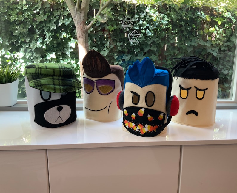 Roblox head mask costume CUSTOM look Made to look just like | Etsy